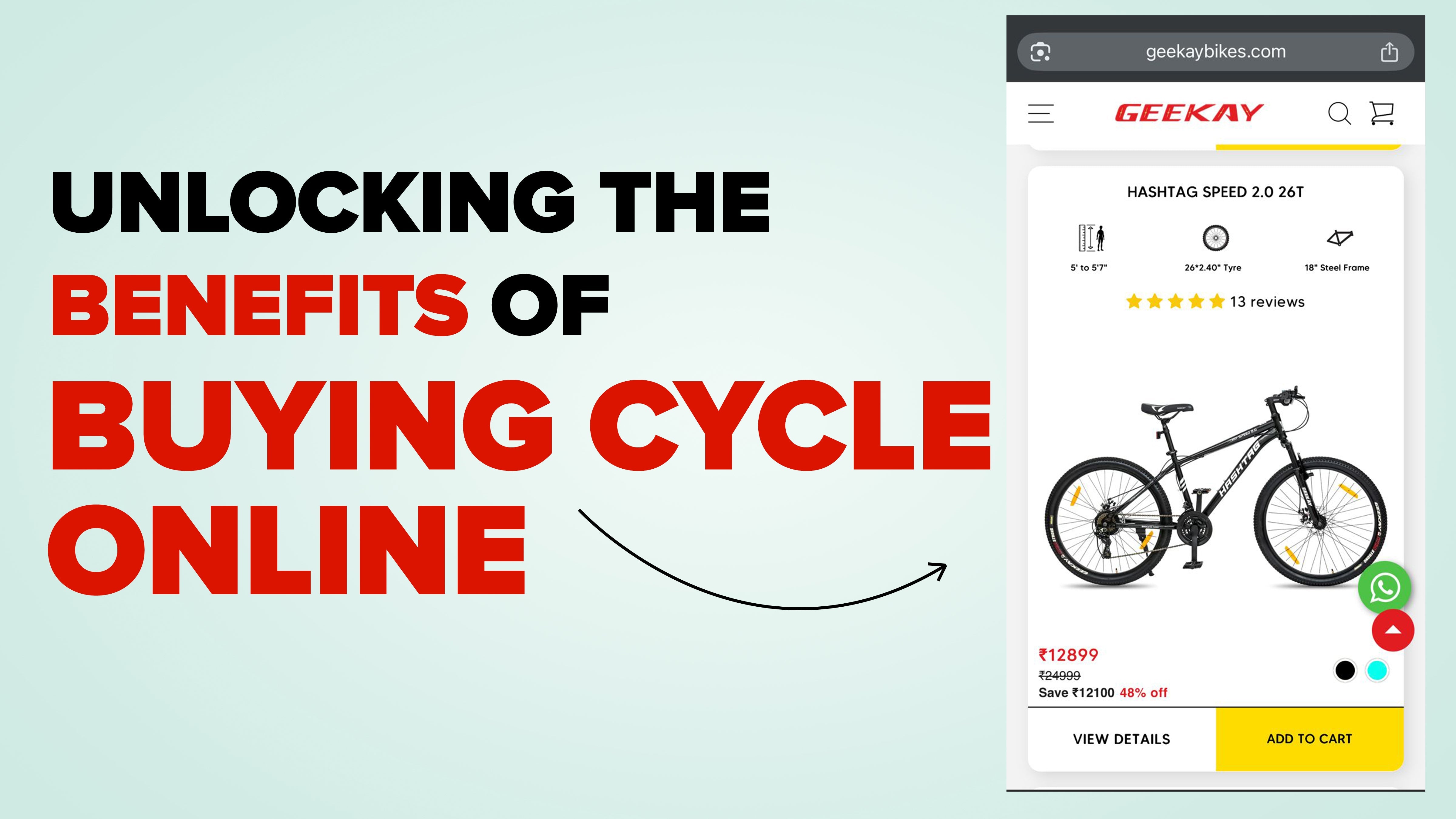 Top Benefits of Buying Cycle Online