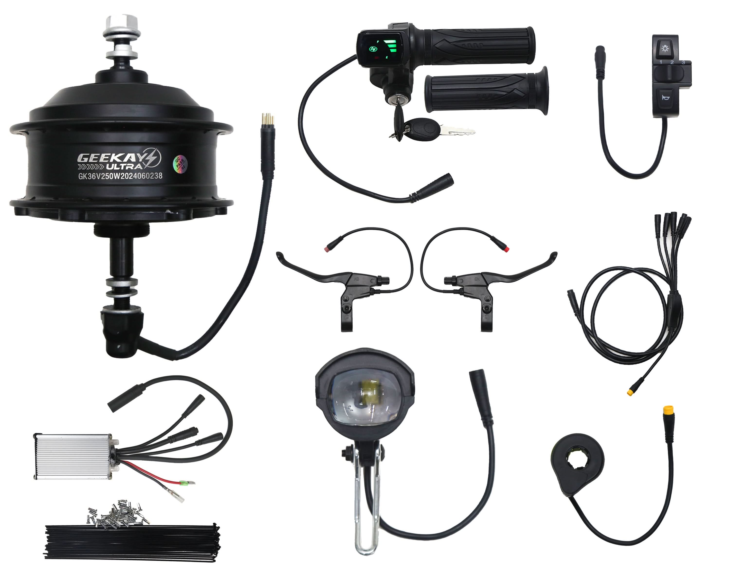 Buy 36V 250W Ultra Standard Hub Motor Kit (BLDC) For Cycle Online ...